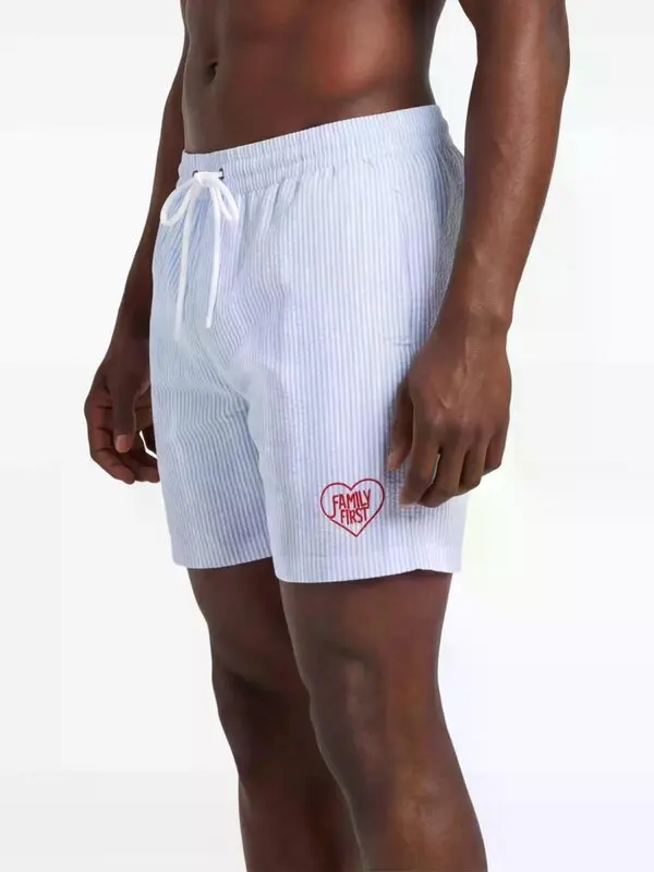 FAMILY FIRST Striped Swim Shorts