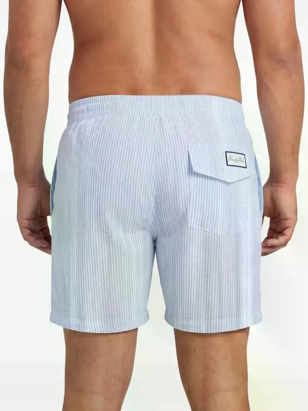 FAMILY FIRST Striped Swim Shorts