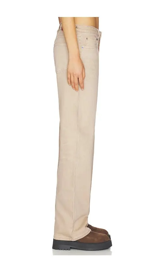 EB DENIM Alida Loose Bowed Jeans - Beige