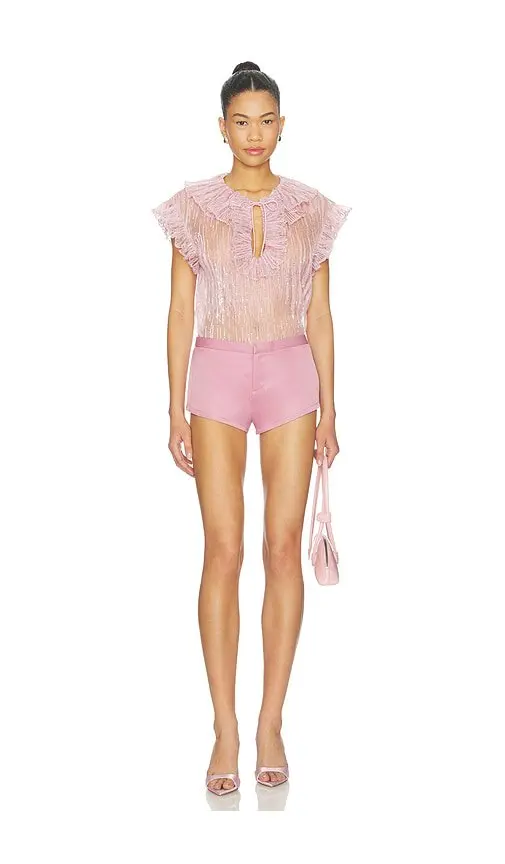 AKNVAS Este Ruffle Top