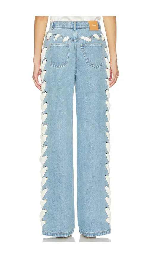 AKNVAS Lyd Laced Denim Trouser - Blue