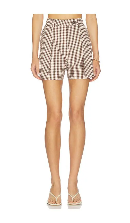 Astr The Label Preston Shorts - Brown