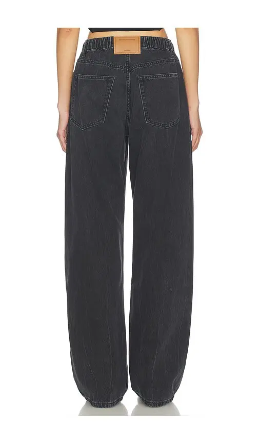 Alexander Wang Balloon Jogger Jeans With Crystal Drawcord - Black