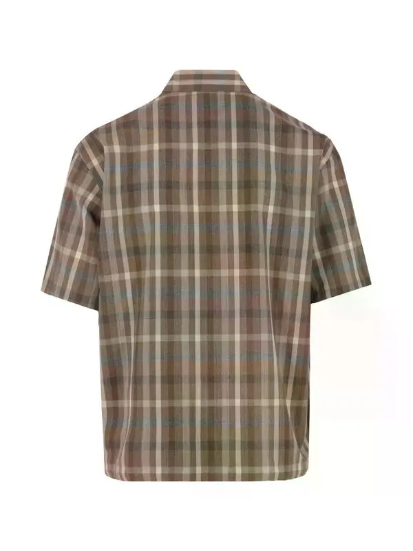 Auralee Checked Shirt - Brown