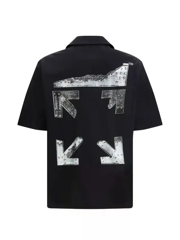 Off-White Arrow-detail Short-sleeve Shirt