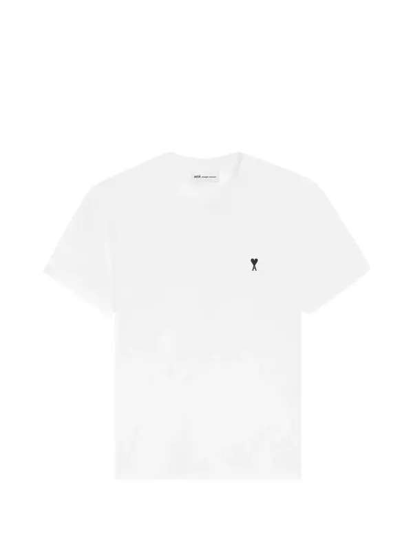 Ami Embroidered Logo T-shirt - White