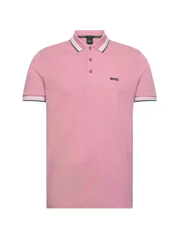 BOSS Paddy Cotton-piqué Polo Shirt - Pink