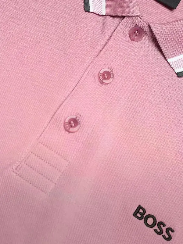 BOSS Paddy Cotton-piqué Polo Shirt - Pink