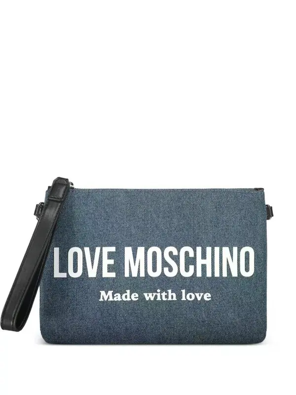 Moschino Logo Strap Shoulder Bag - Blue
