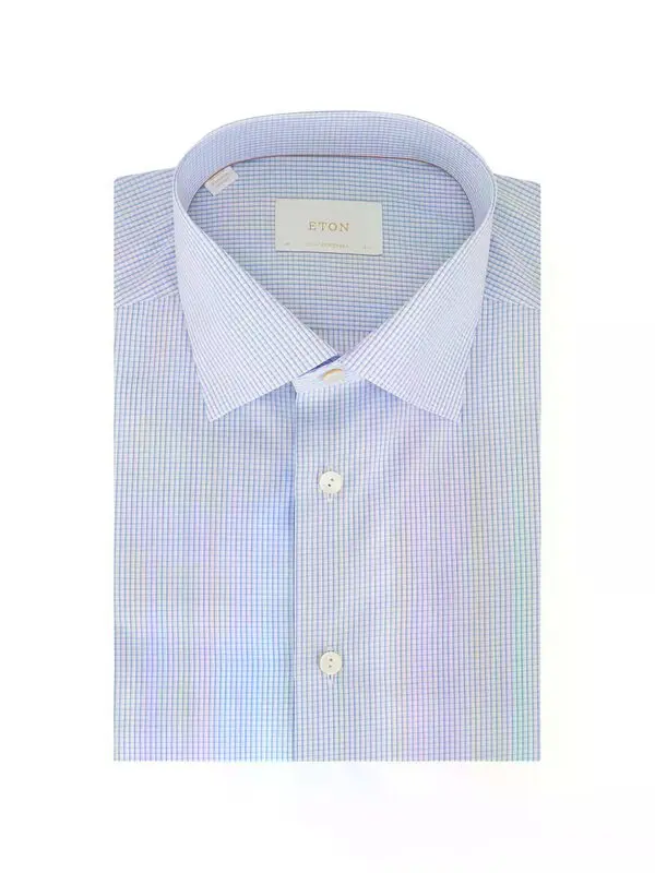 Eton Check-pattern Shirt - Blue