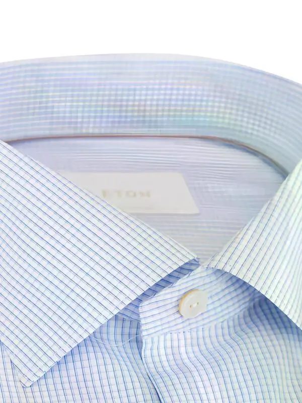 Eton Check-pattern Shirt - Blue