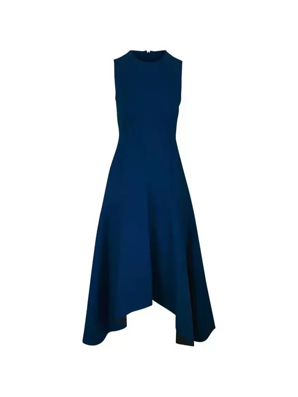 Akris Sleeveless Asymmetric Midi Dress