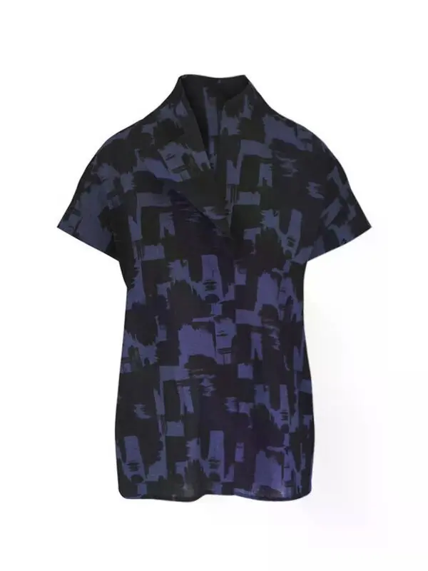 Zero + Maria Cornejo Brushstroke Ripple Blouse
