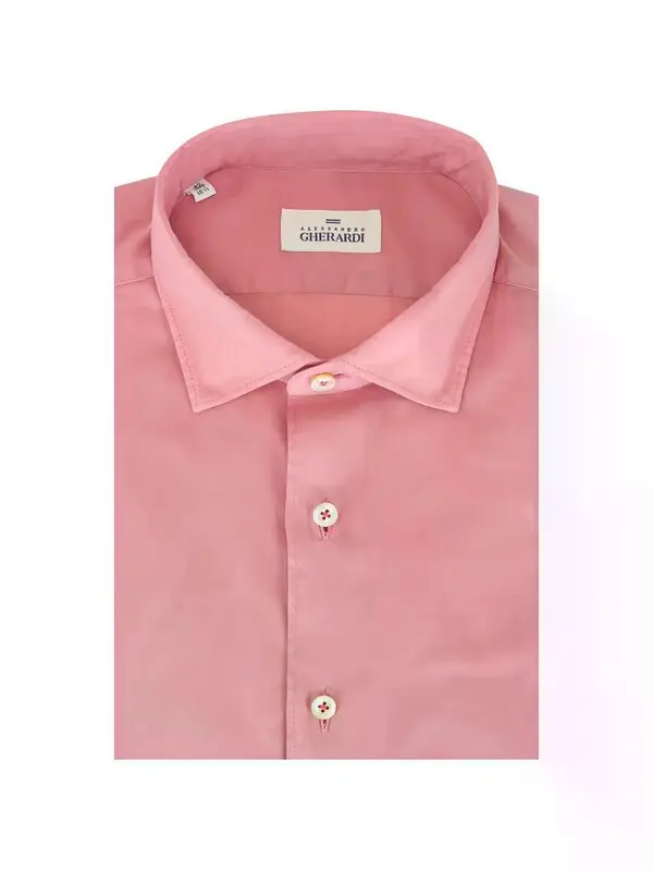 ALESSANDRO GHERARDI Buttoned Cotton Shirt - Pink
