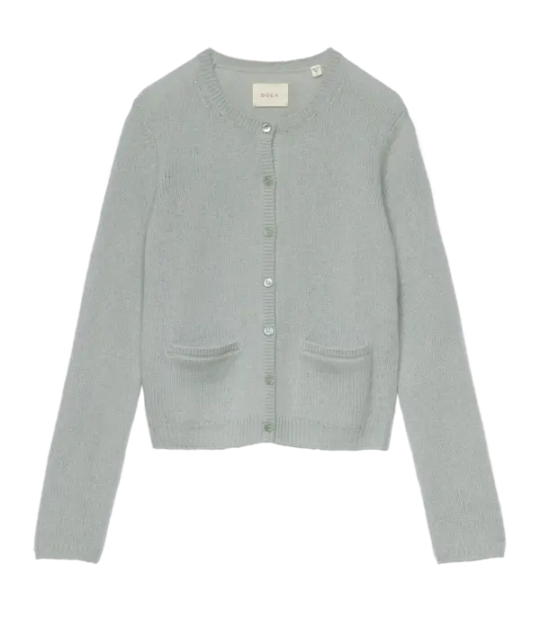 DÔEN Thea Cashmere Cardigan - Eucalyptus