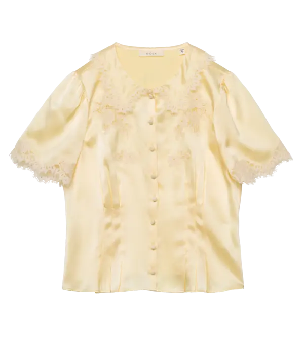 DÔEN Yvette Silk Satin Top