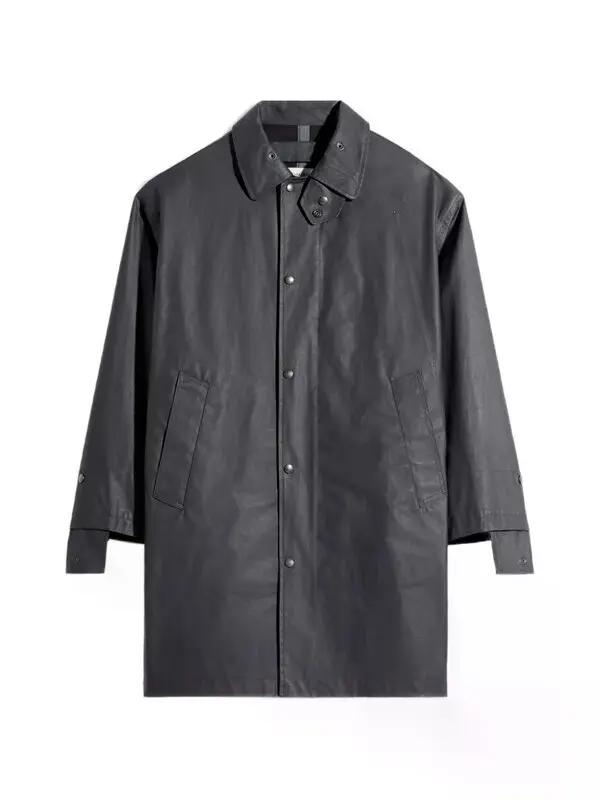 LEMAIRE Lemiare Resinated Cotton Coat - Black