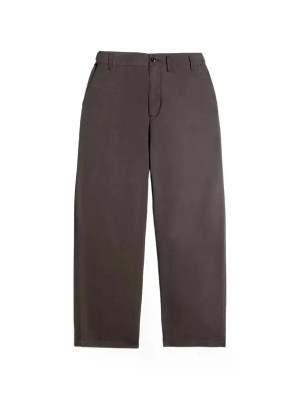 LEMAIRE Tapered Trousers With Pocket - Brown