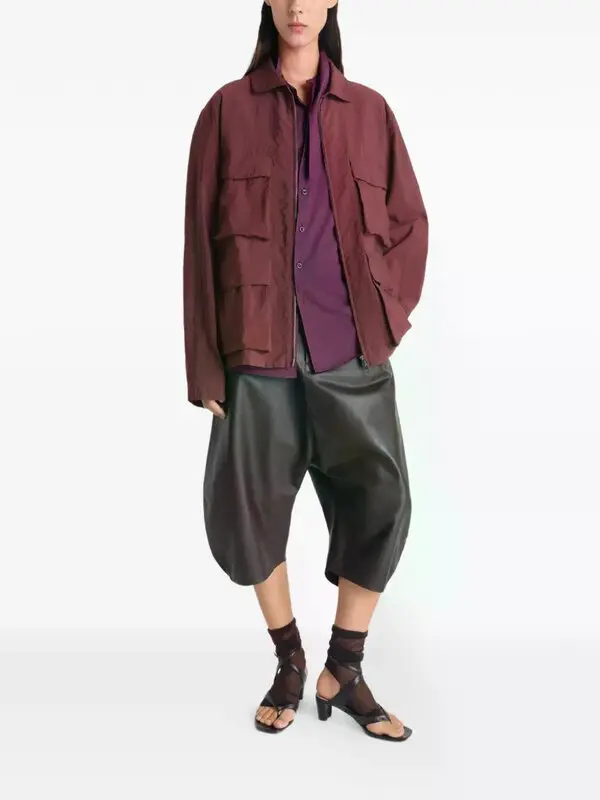 LEMAIRE Safari Jacket With 3d Pockets - Red