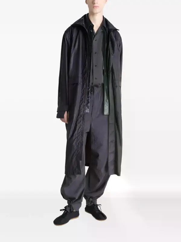 LEMAIRE Hooded Raincoat In Light Nylon