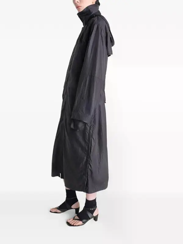 LEMAIRE Hooded Raincoat In Light Nylon