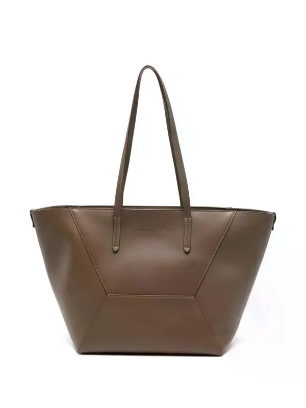 Brunello Cucinelli Panelled Tote - Brown
