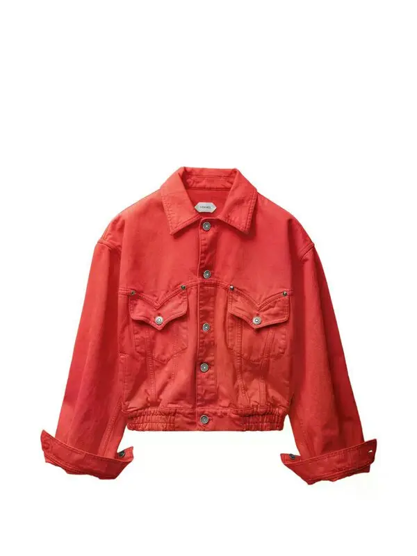 Versace Oversized Denim Blouson - Red