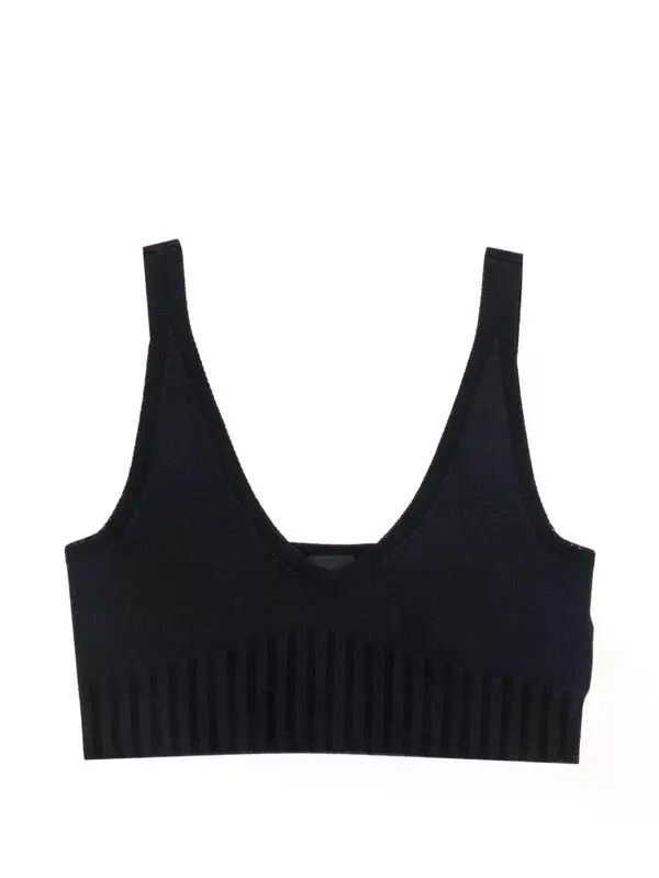 ALPHATAURI Ribbed V-neck Top