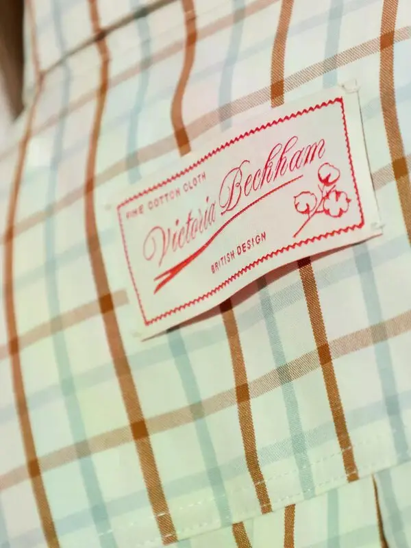 Victoria Beckham Checked Pocket Shirt - Neutrals