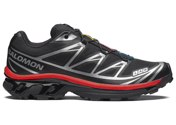 SALOMON Xt-6 Sneakers - Black/fiery Red/silver