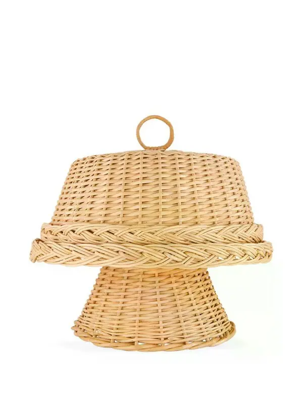 HOUSE OF CAPRICORN Victoria Wicker Handmade Cloche - Neutrals