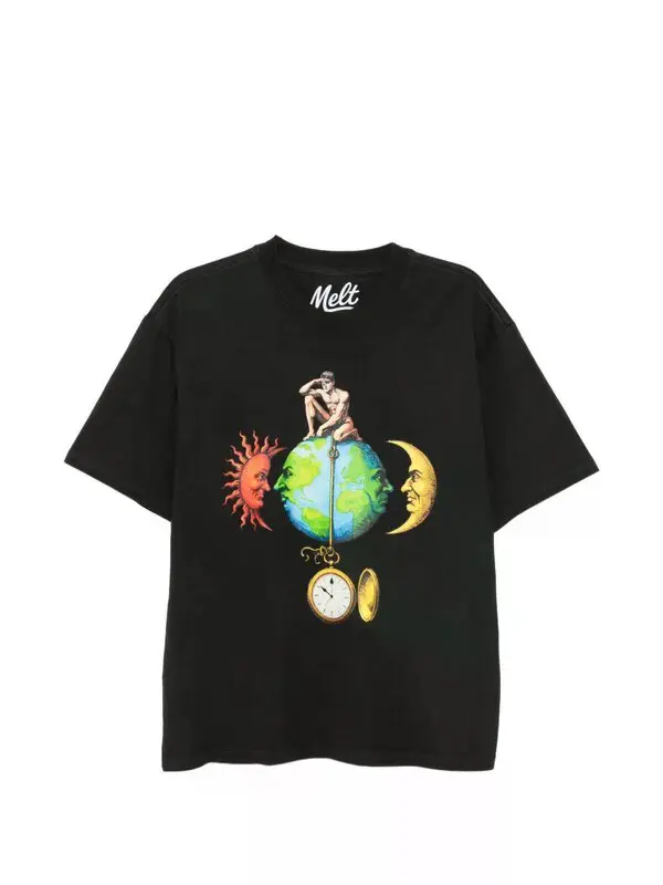 MELT Graphic-print T-shirt - Black