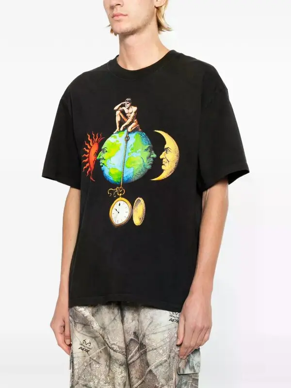MELT Graphic-print T-shirt - Black