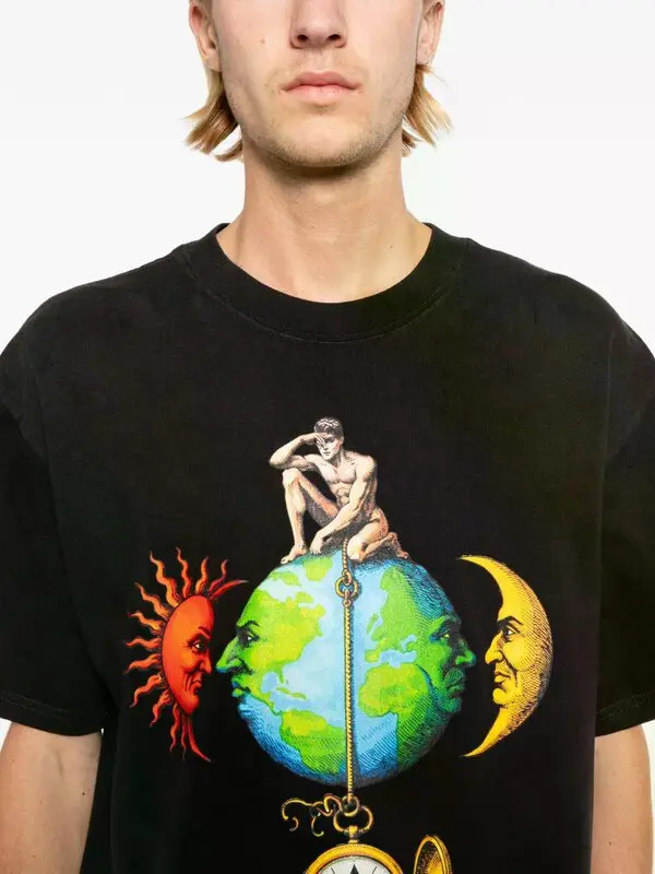 MELT Graphic-print T-shirt - Black