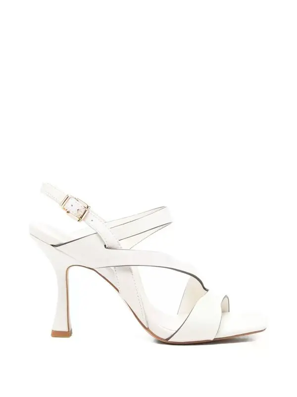 BRUNO PREMI Margot Strappy Leather Sandals - Neutrals