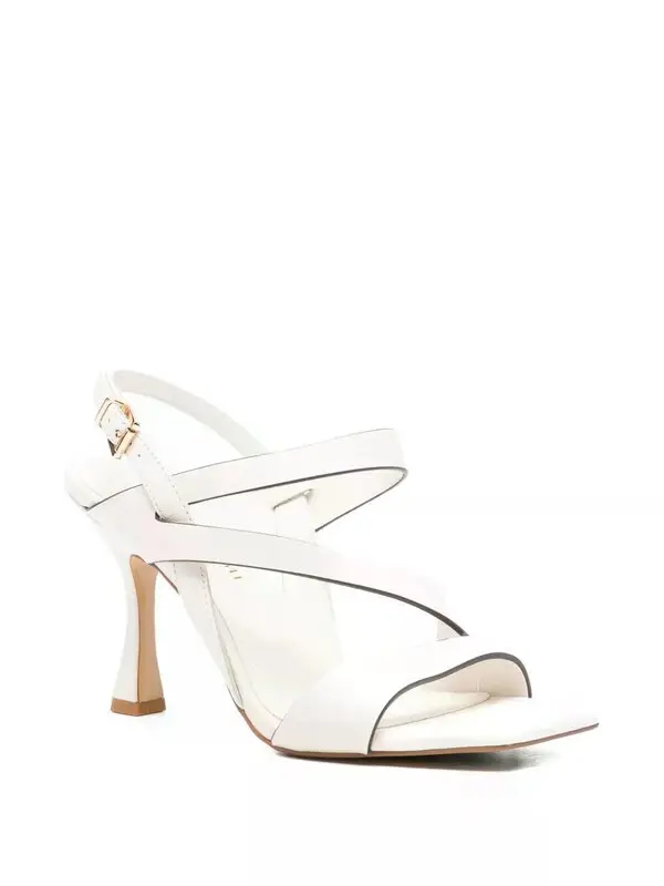 BRUNO PREMI Margot Strappy Leather Sandals - Neutrals