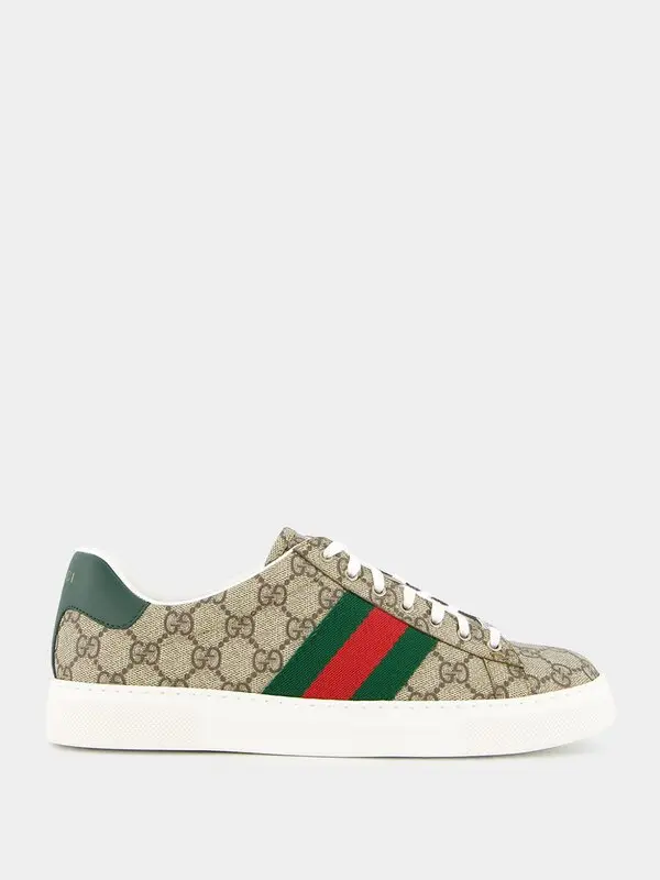 Gucci Web-trim Sneakers - Red