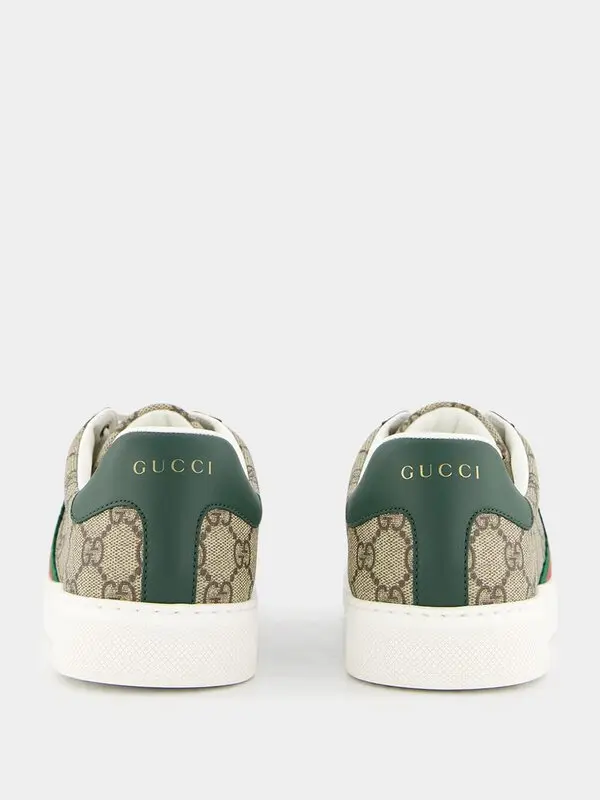 Gucci Web-trim Sneakers - Red