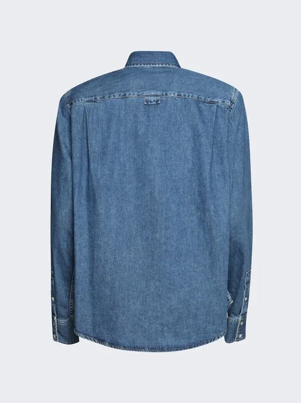 MUGLER Denim Power Shirt