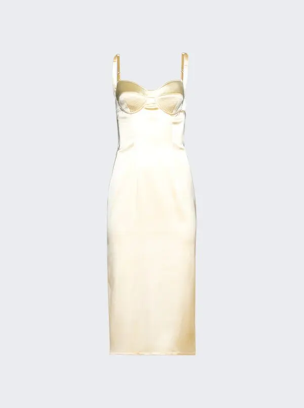MUGLER Lingerie Dress Butter - Cream