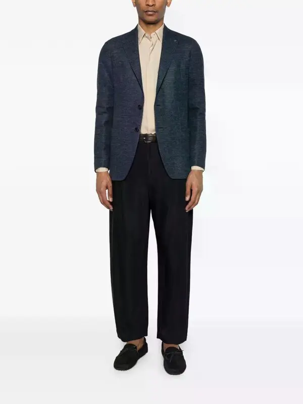 Tagliatore Single-breasted Blazer - Blue