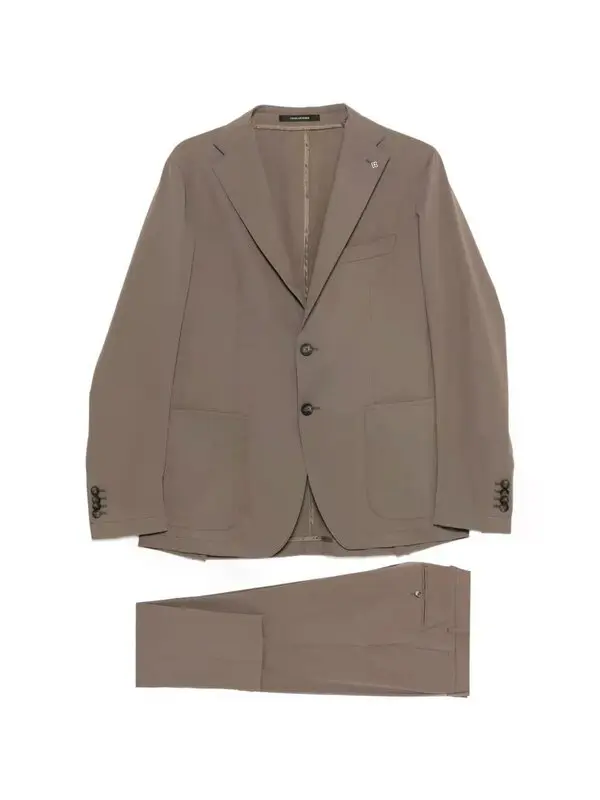 Tagliatore Notched-lapel Suit - Brown