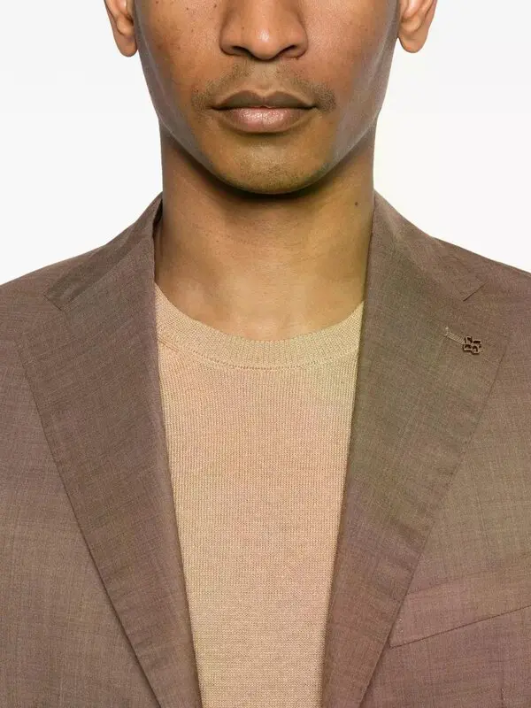 Tagliatore Single-breasted Blazer - Brown