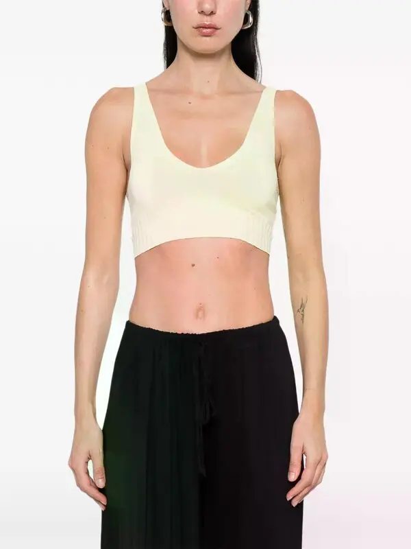 ALPHATAURI Ribbed V-neck Top