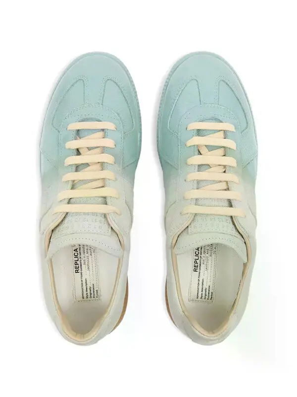 MAISON MARGIELA Replica Lace-up Sneakers With Gradient Finish - Blue