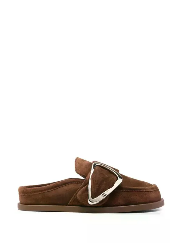 Inuikii Buckle Soft Mules - Brown