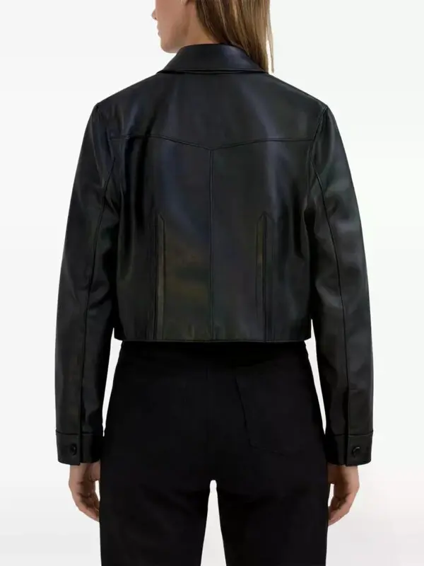 STAND STUDIO Buttoned Leather Jacket