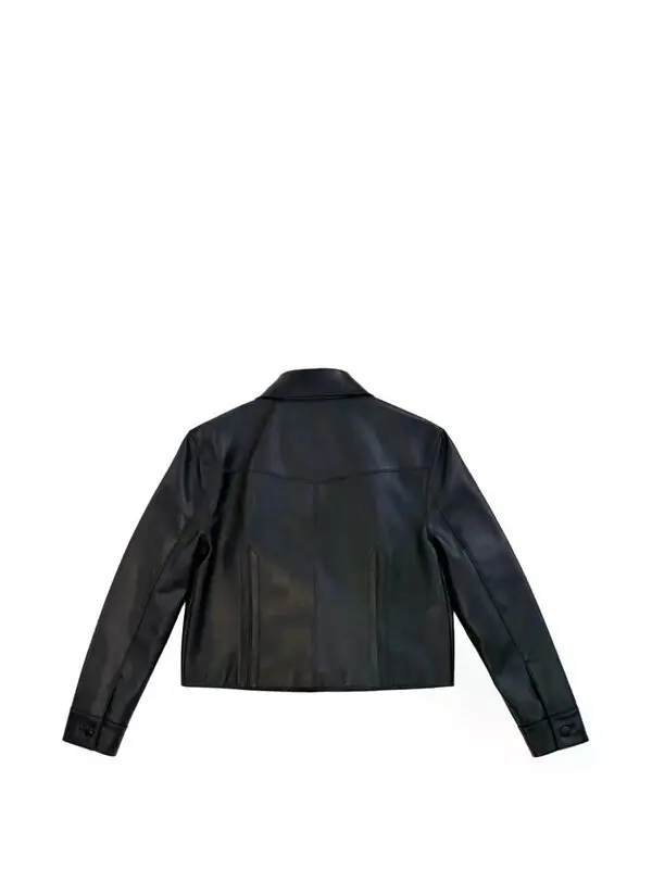 STAND STUDIO Buttoned Leather Jacket