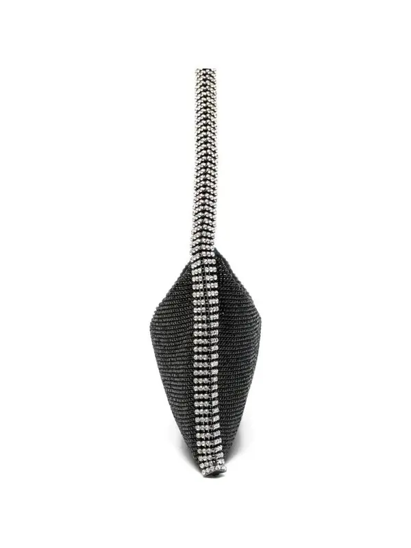 Benedetta Bruzziches La Grande Your Best Friend Embellished Shoulder Bag - Black