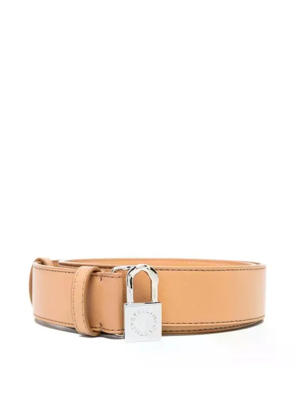 Stella McCartney Ryder Padlock Belt - Neutrals